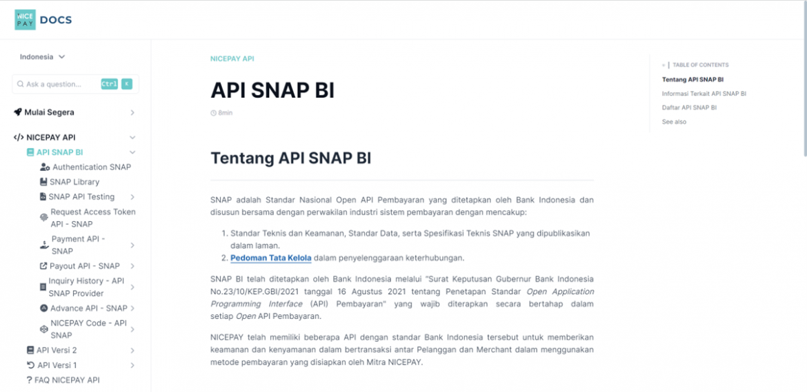 Layanan API NICEPAY dengan Standar SNAP - NICEPAY Indonesia