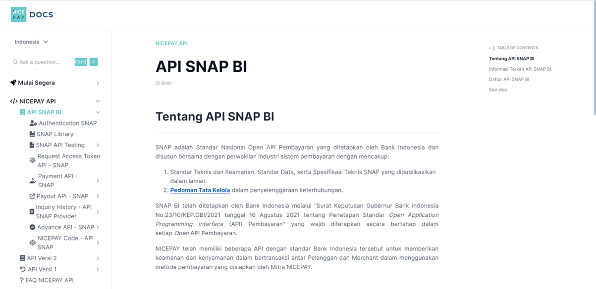 Layanan API NICEPAY dengan Standar SNAP - NICEPAY Indonesia